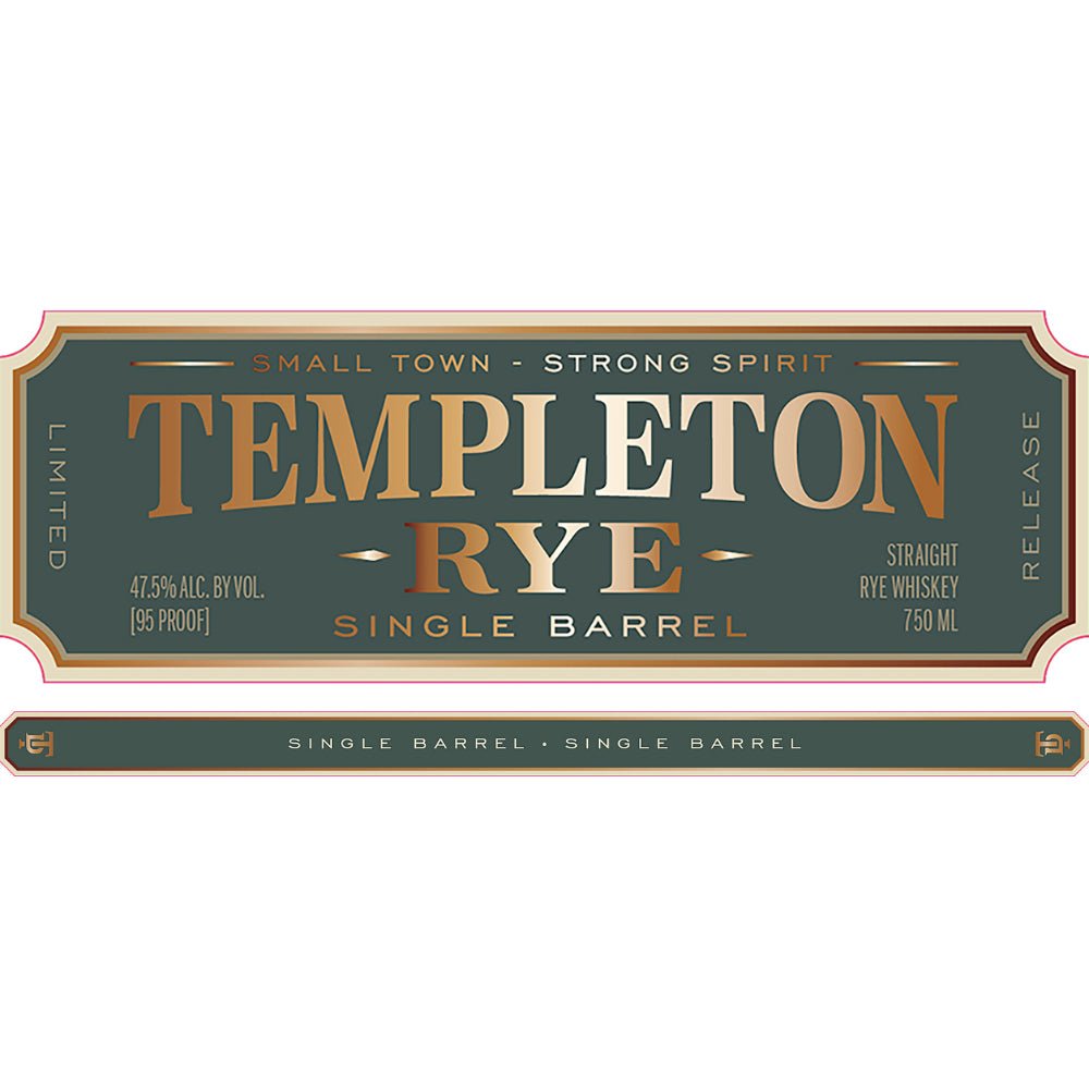 Buy Templeton Single Barrel Rye® Online | Rye Whiskey Delivered Nationwide
