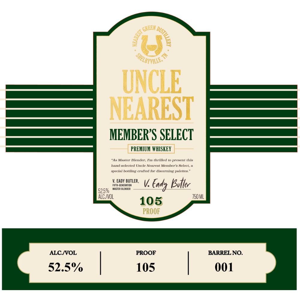 Buy Uncle Nearest Member’s Select Premium Whiskey® Online | Tennessee ...