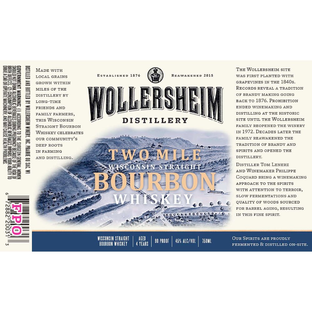 Buy Wollersheim Two Mile Wisconsin Straight Bourbon® Online | Bourbon ...